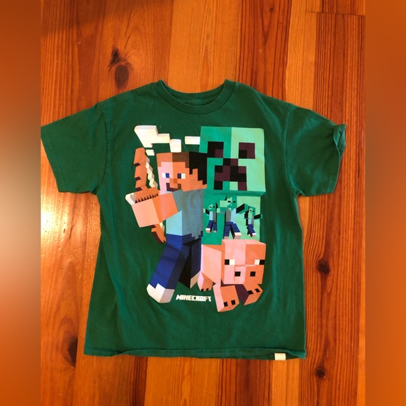 Shirts & Tops | Minecraft Tshirt Boys Size Large 112 | Poshmark
